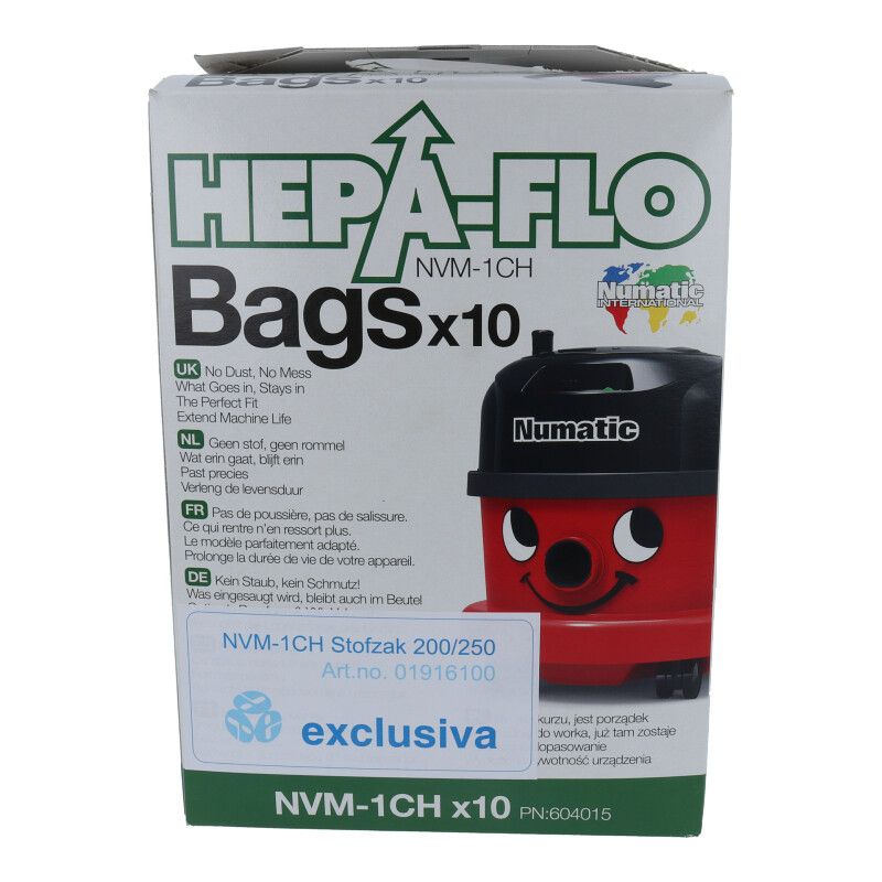 Stofzuigerzakken Numatic Hepa-Flo - JMPB Parts