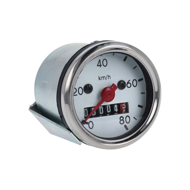 Speedometer 48MM / 80KM White Dial - JMPB Parts