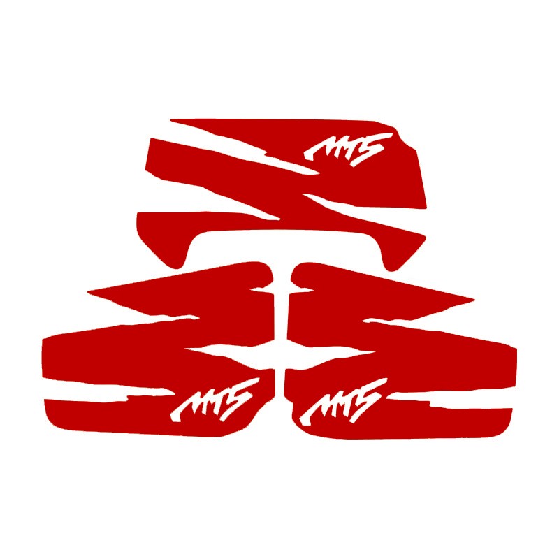 Stickerset Honda MT5 Red Ripped - JMPB Parts