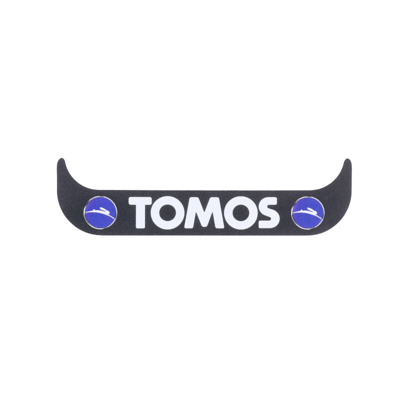 Sticker License Plate Holder Small Tomos Logo Blue - JMPB Parts