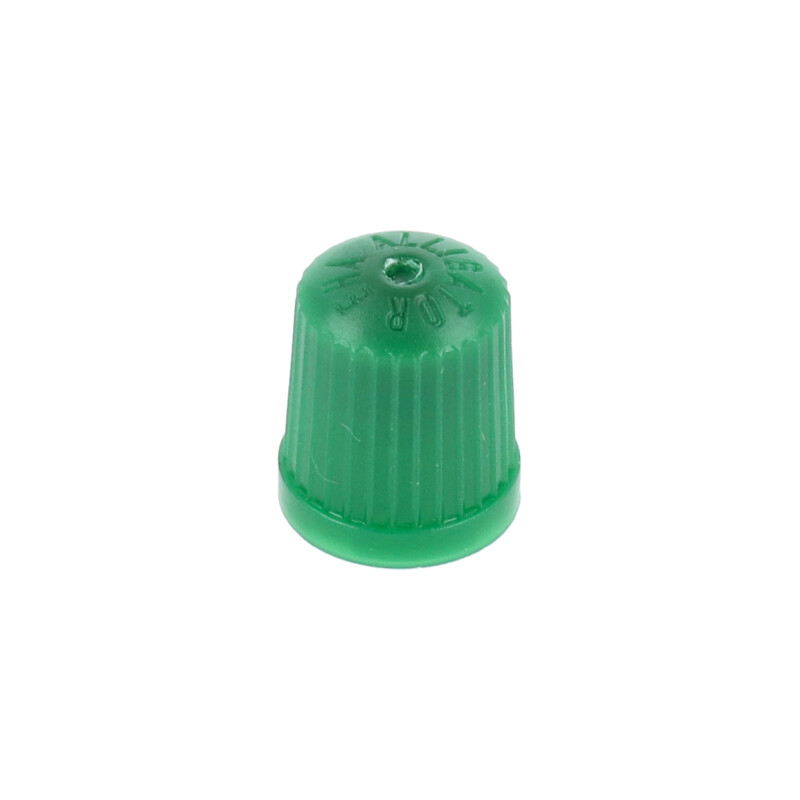 Valve Cap Green Plastic with Seal - JMPB Parts
