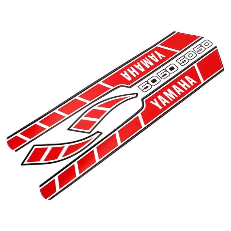 Stickerset Yamaha RD50M Red/White - JMPB Parts
