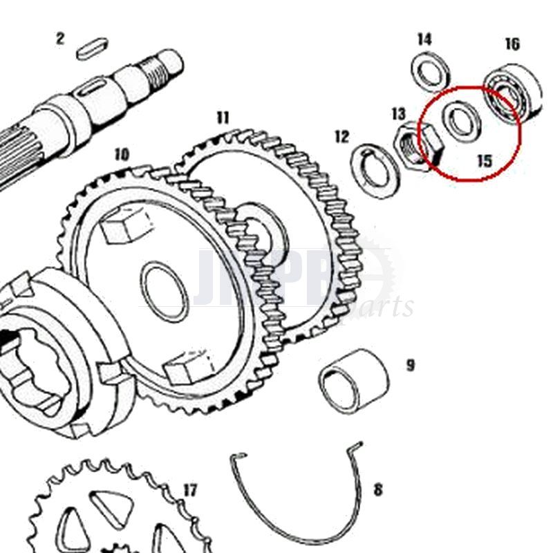 Shimring Main axle Tomos 0.30MM - JMPB Parts
