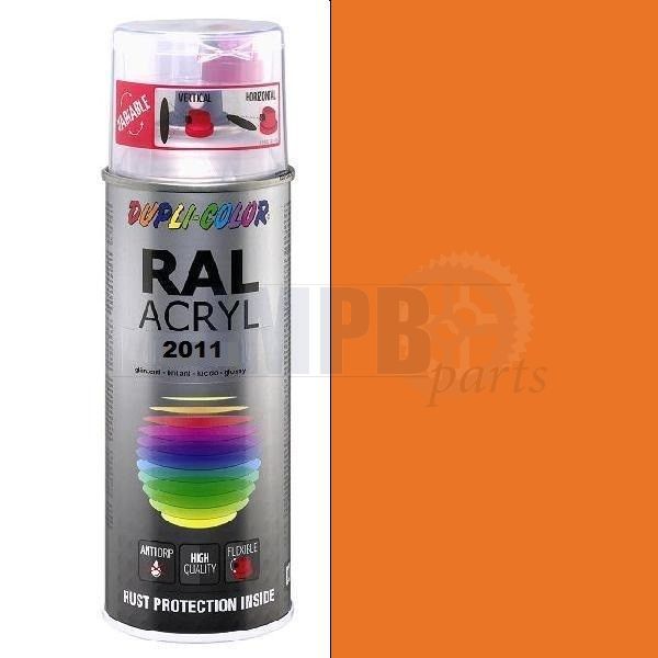 Dupli Color Aerosol RAL 2011 Deep orange - 400ML - JMPB Parts