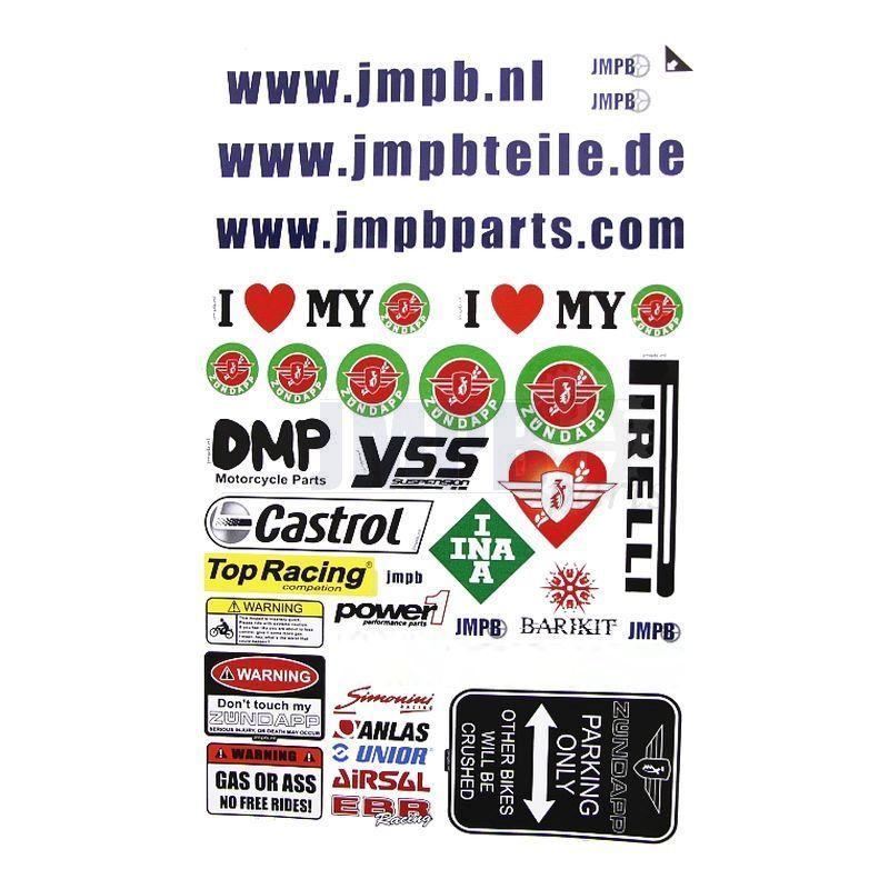 Stickerset JMPB Zundapp - JMPB Parts