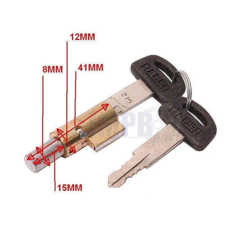 Handlebar Lock Puch Maxi / MV Black Key - JMPB Parts