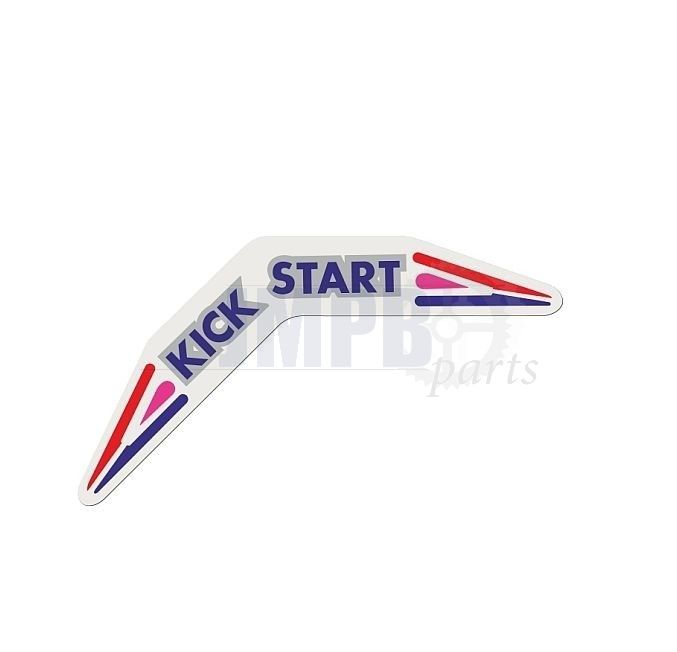 Sticker Kickstart Tomos A3 Red/Purple/Blue - JMPB Parts
