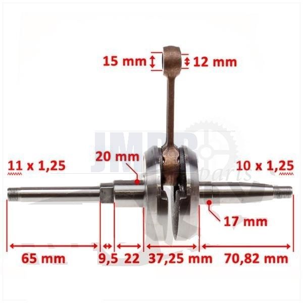 Crankshaft Peugeot 103 Electronic ignition - JMPB Parts
