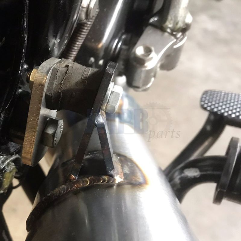 Exhaust Honda MB8 Glass wool damped Black 36MM - JMPB Parts