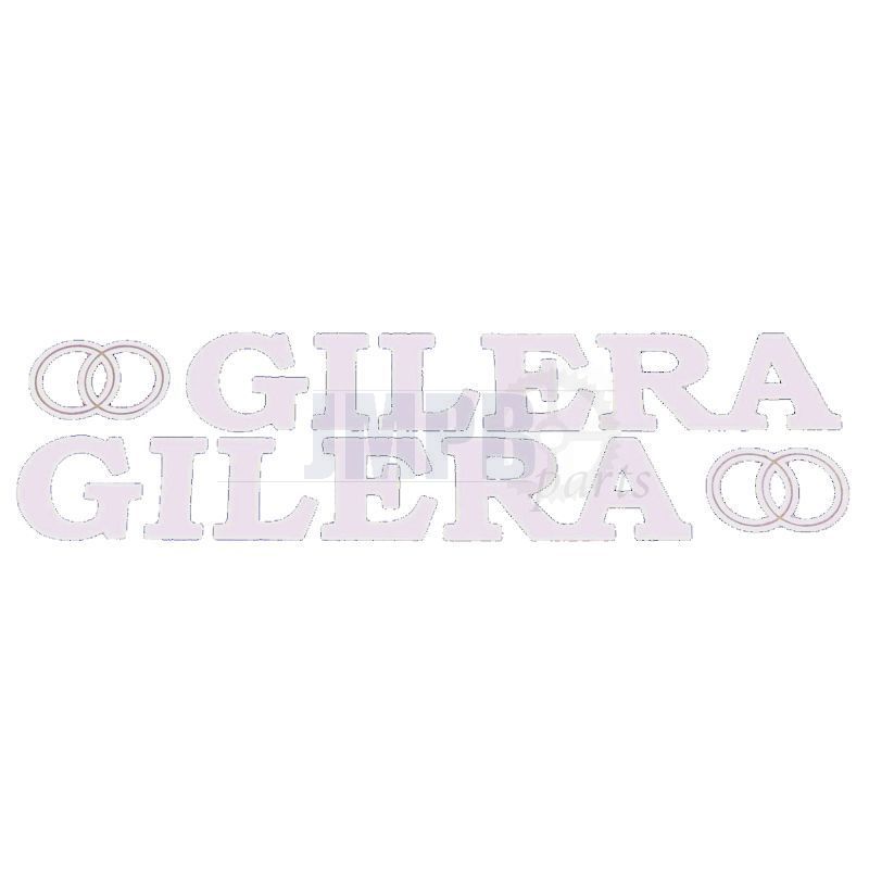 Stickerset Gilera + Logo White - JMPB Parts