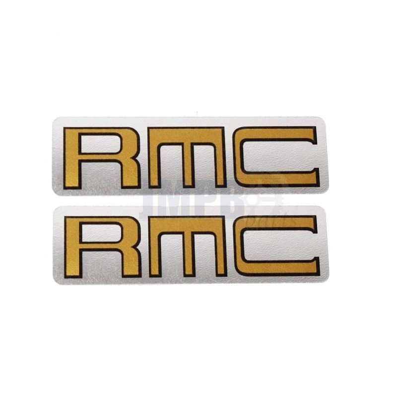 Stickerset Kreidler RMC Gold on Silver 25X78MM - JMPB Parts