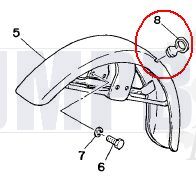 Front Fender rubber Yamaha FS1 DX - JMPB Parts