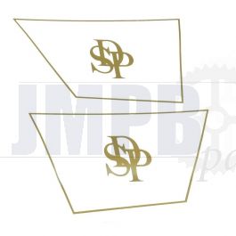 Side panel stickers Gold SDP Puch Monza - JMPB Parts