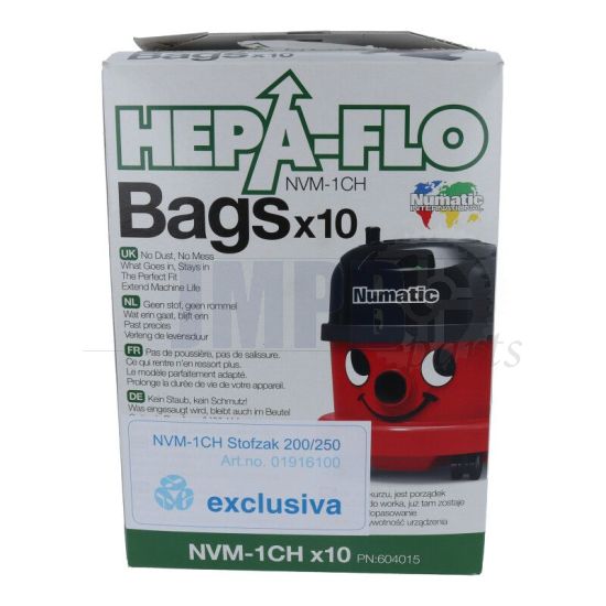 Stofzuigerzakken Numatic Hepa-Flo - JMPB Parts