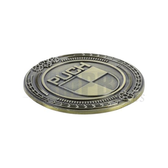 Emblem Sticker Puch Logo Metal Gold 47MM - JMPB Parts