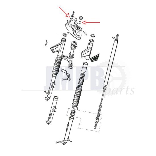 Handlebar Mounts Puch Monza/M50/VZ50 - JMPB Parts