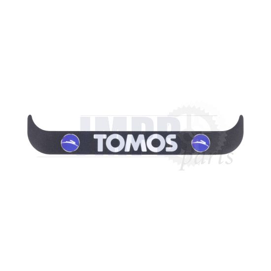Sticker License Plate Holder Wide Tomos Logo Blue - JMPB Parts